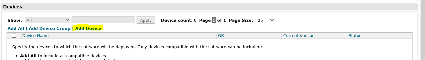 Deploying Mobility from the Console