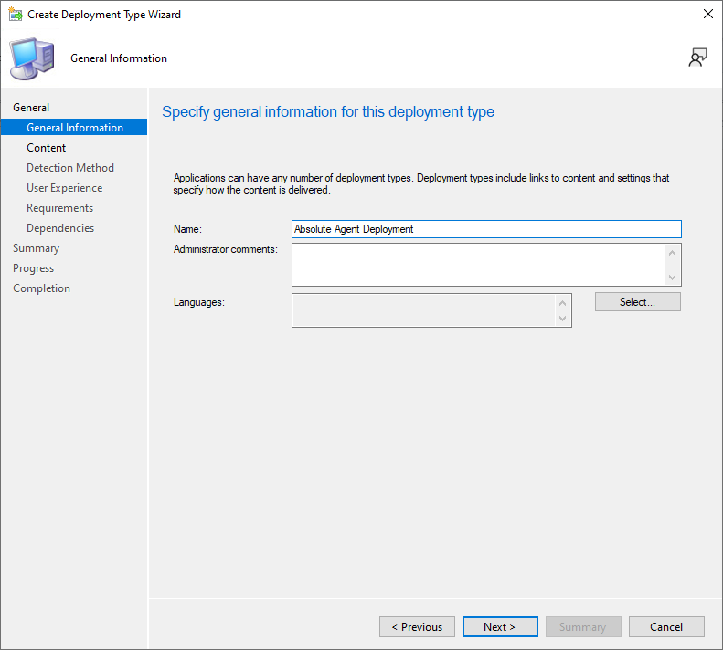 Deploy the Absolute agent via Microsoft System Center Configuration Manager (SCCM)