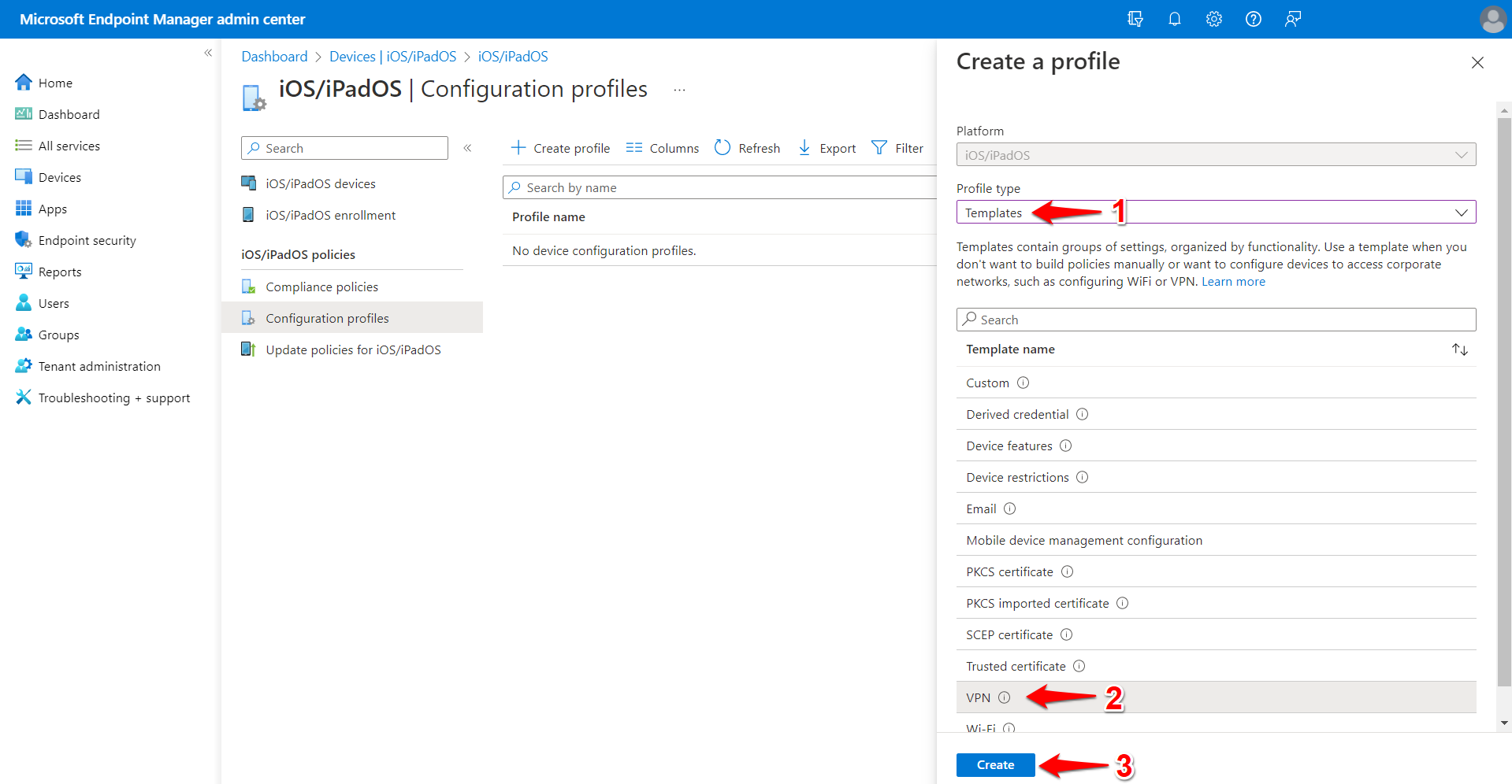 iOS/iPadOS: Intune - Creating a Per-App VPN Profile with Certificate ...