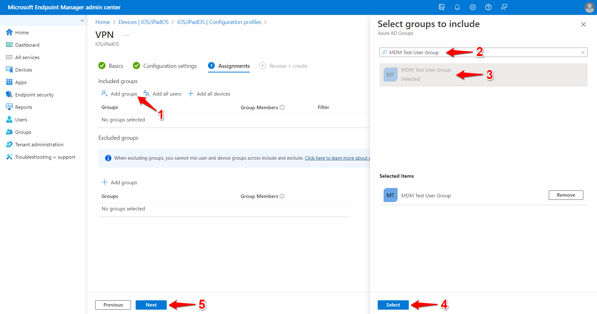 iOS/iPadOS: Intune - Creating a Per-App VPN Profile with Certificate ...