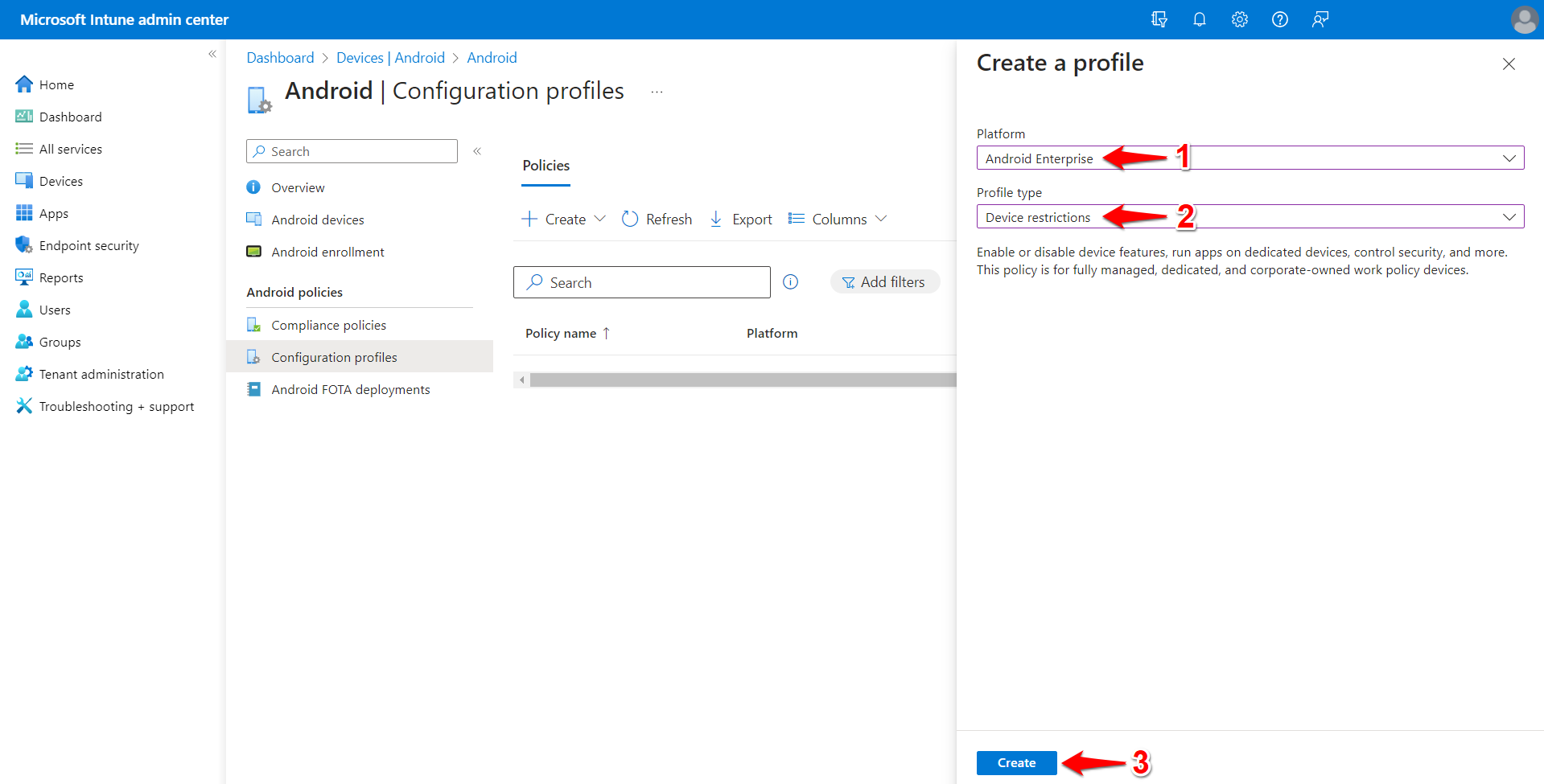 Android: Intune - Creating an Always-On VPN Profile