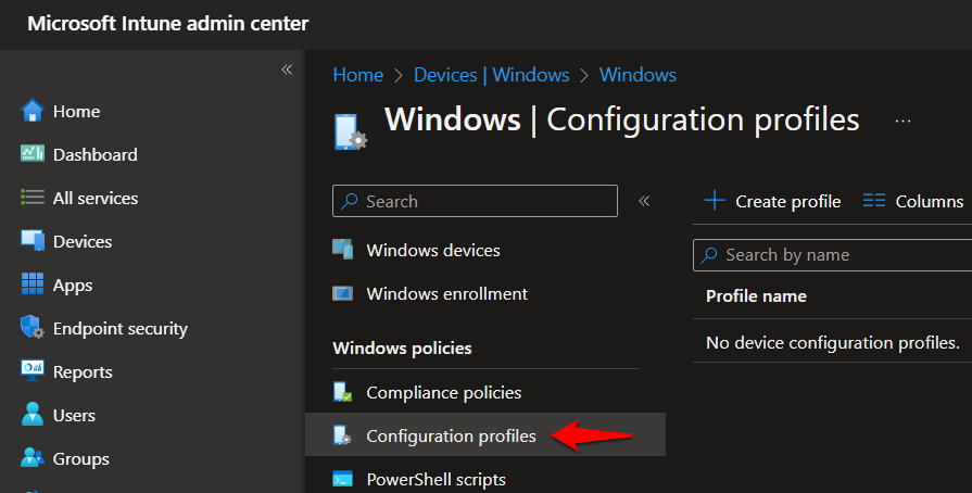 Windows Intune Configuring Absolute Secure Access For Use With