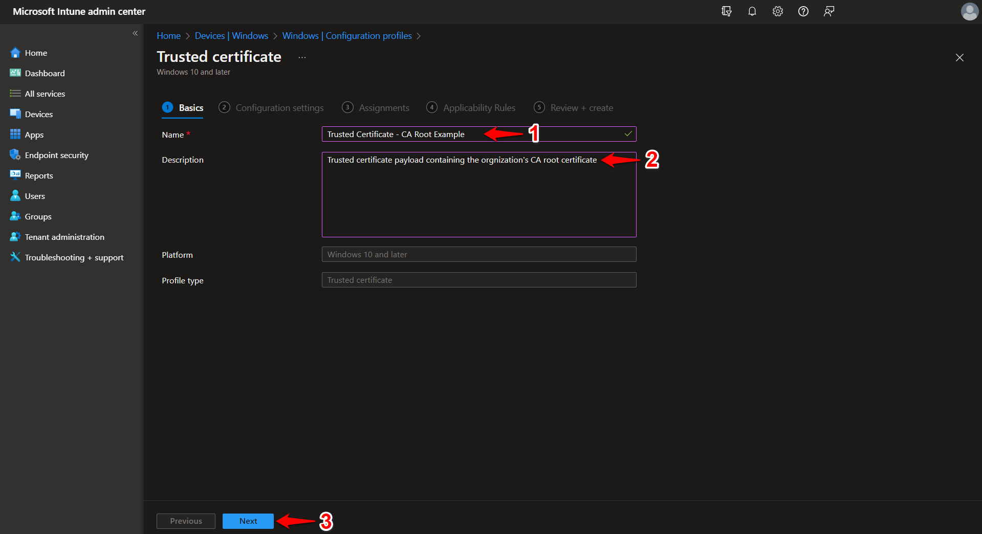 Windows: Intune - Configuring Absolute Secure Access for use with ...