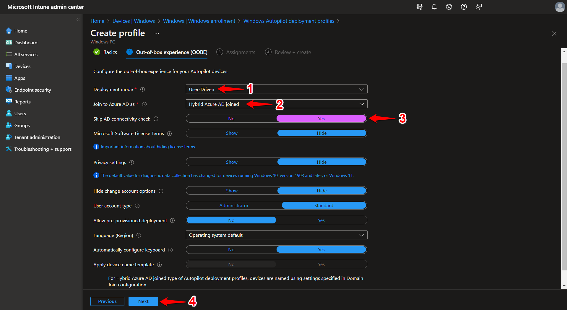 Windows Intune Configuring Absolute Secure Access For Use With Windows Autopilot User Driven