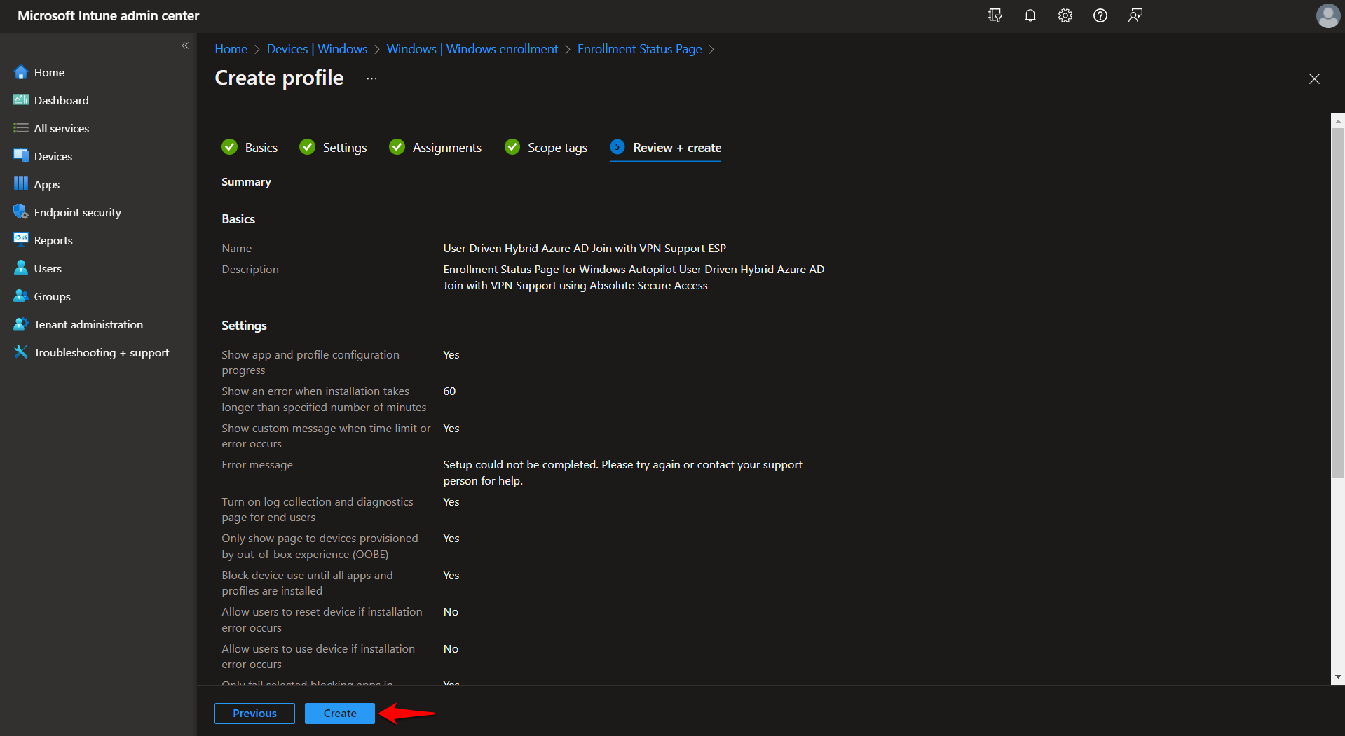 Windows: Intune - Configuring Absolute Secure Access for use with ...