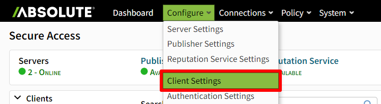 Windows Intune Configuring Absolute Secure Access For Use With Windows Autopilot User Driven