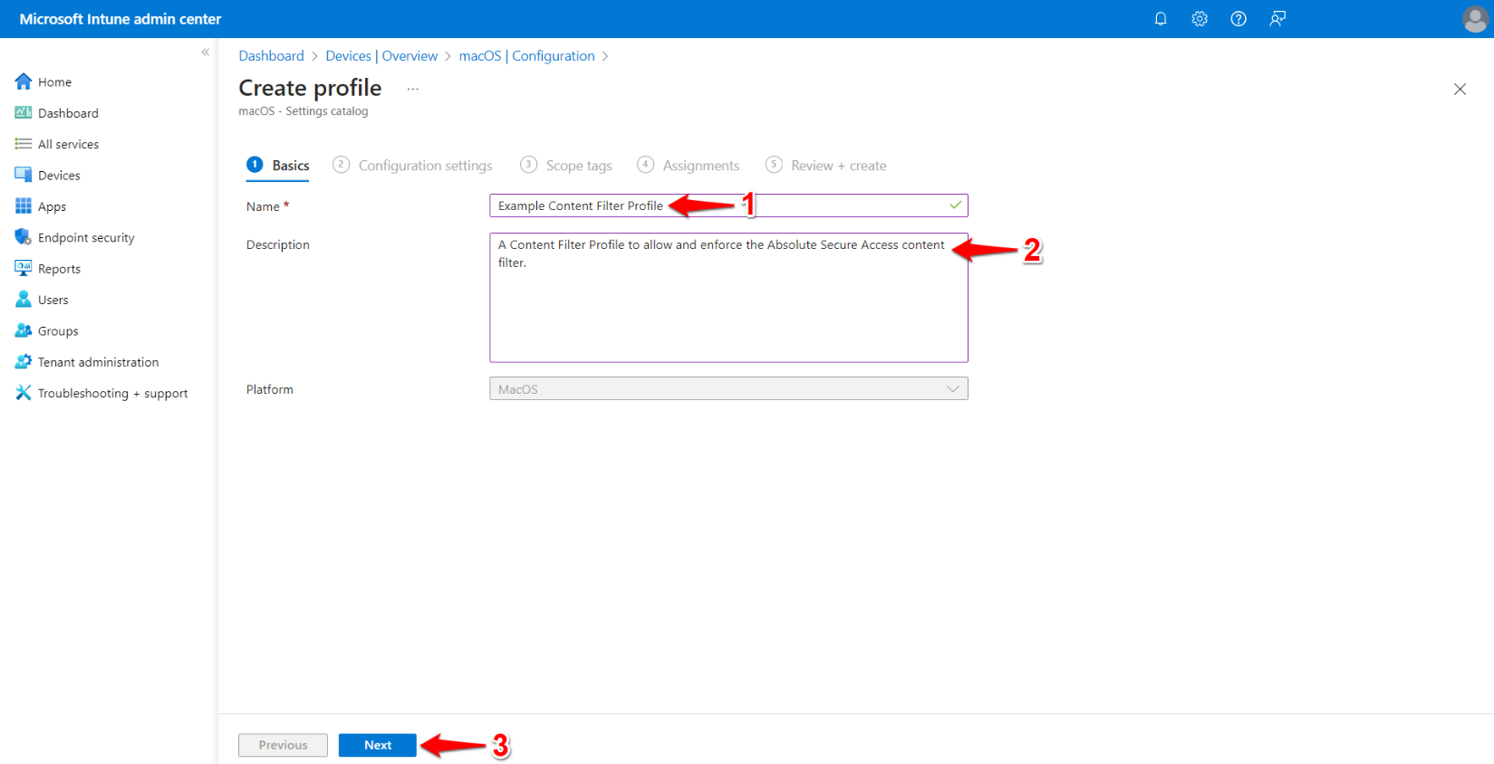 macOS: Intune - Configuring Supporting Profiles for the Secure Access ...
