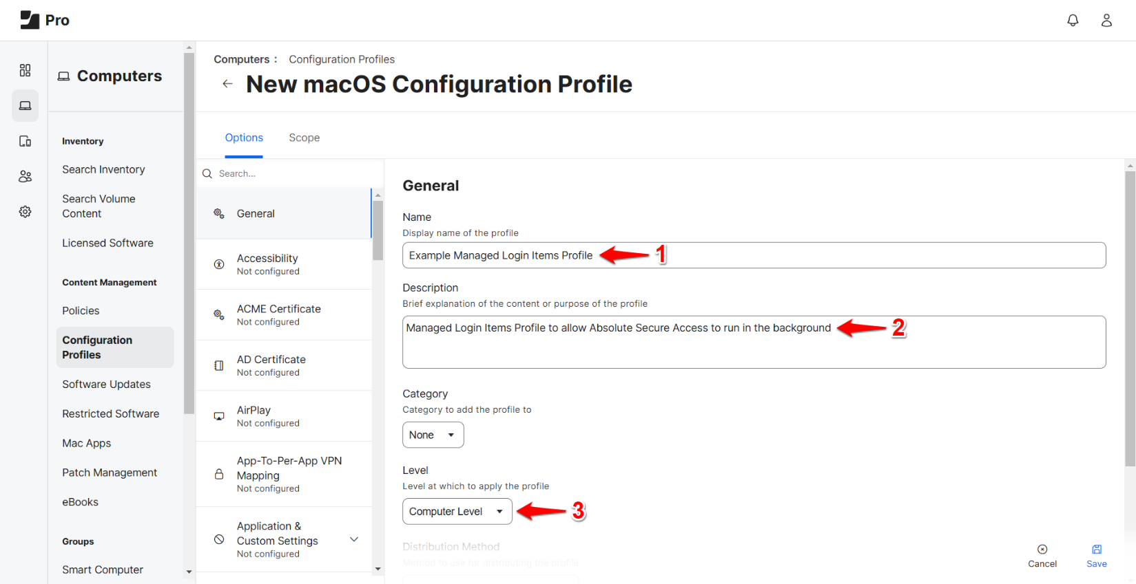 macOS: Jamf Pro - Configuring Supporting Profiles for the Secure Access ...