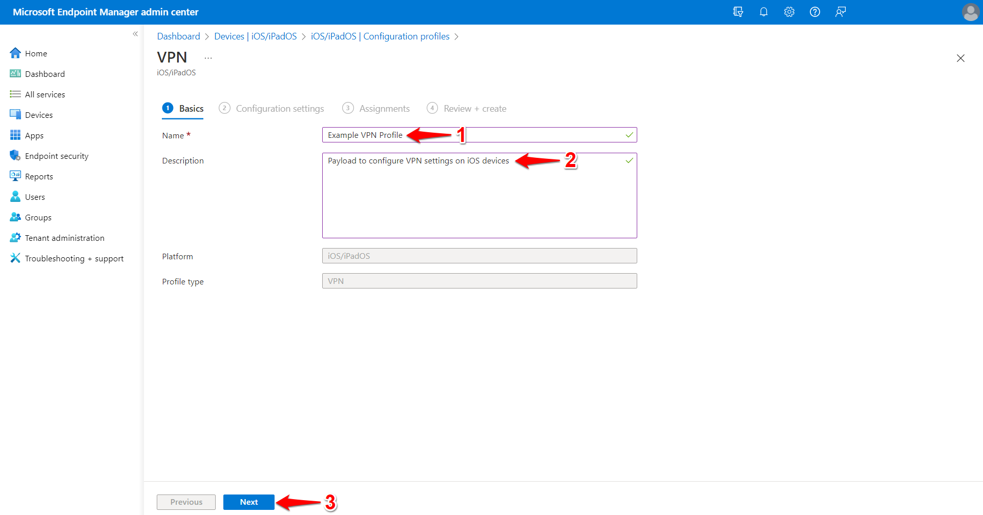 iOS/iPadOS: Intune - Creating an On Demand VPN Profile with Certificate Authentication